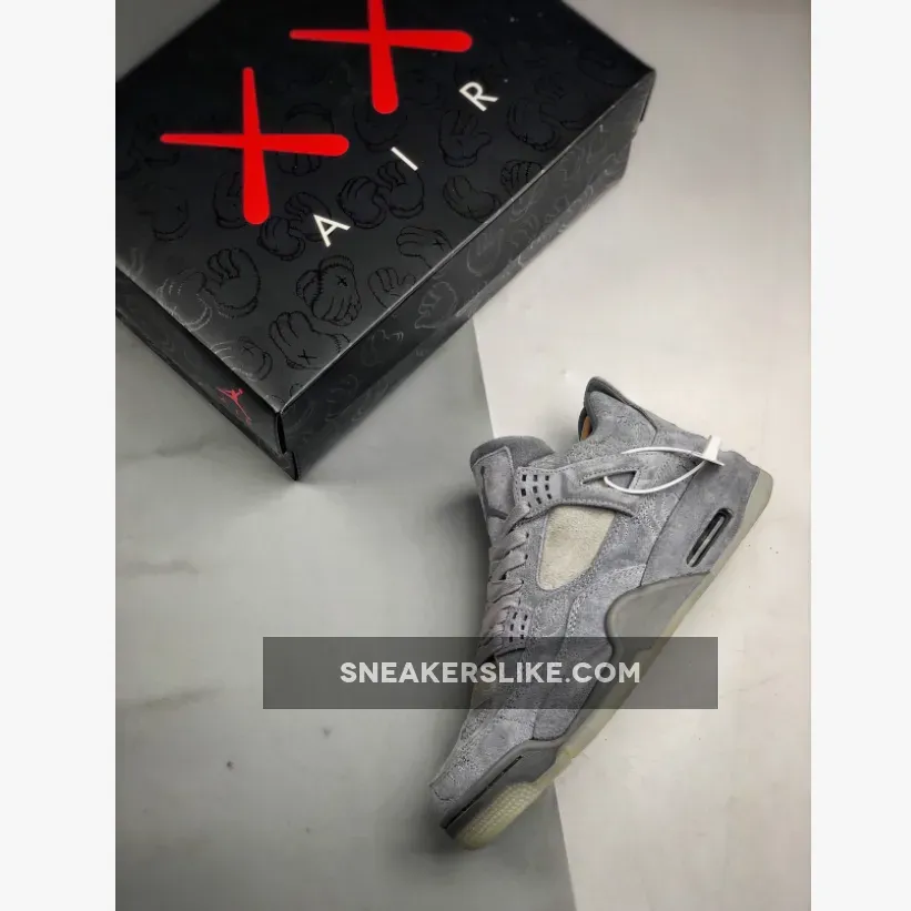 KAWS X Air Jordan 4 Cool Grey/White Online - SneakersLike