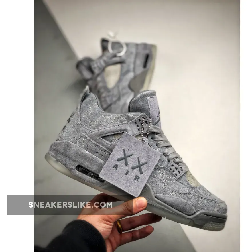 KAWS X Air Jordan 4 Cool Grey/White Online - SneakersLike
